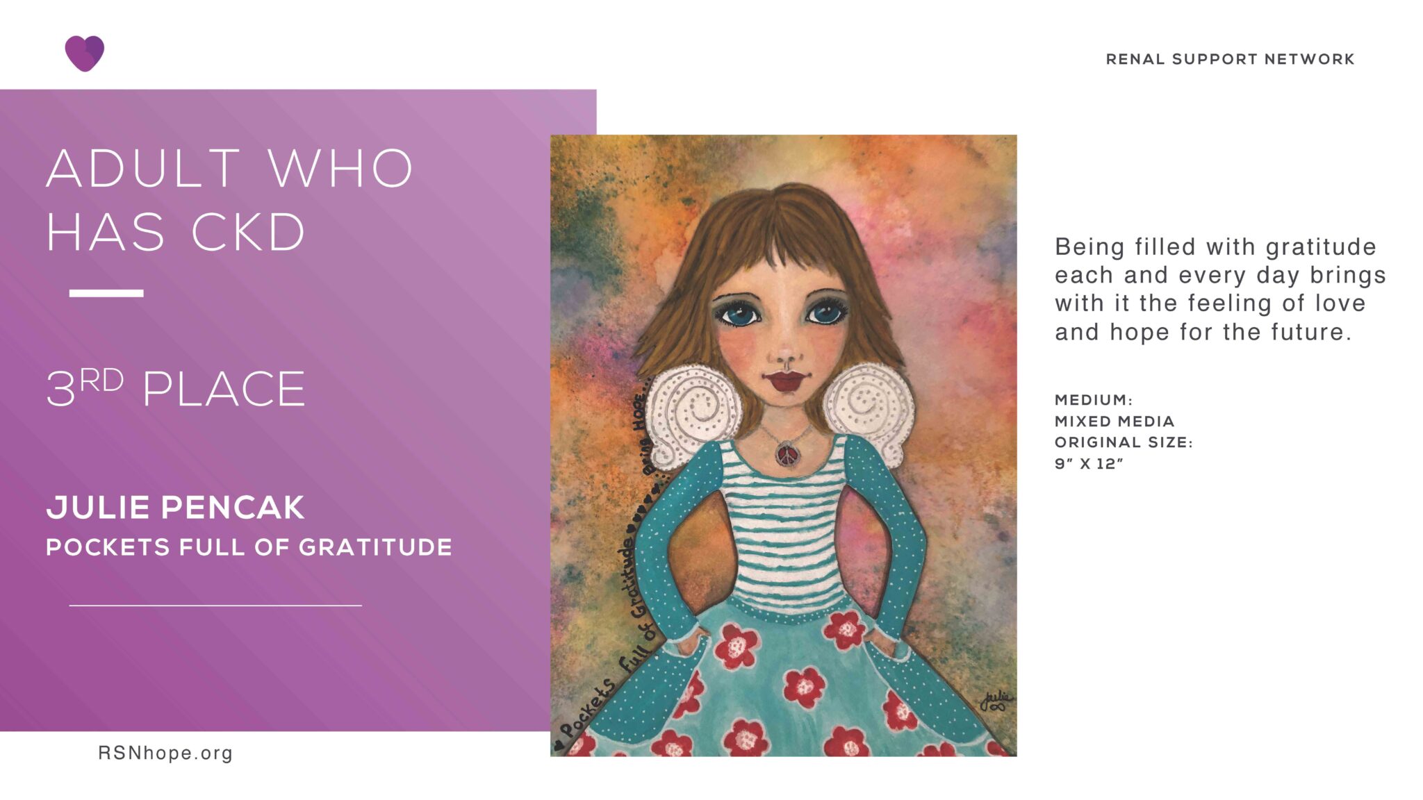 RSN's Artistic Contest of Hope - Renal Support Network