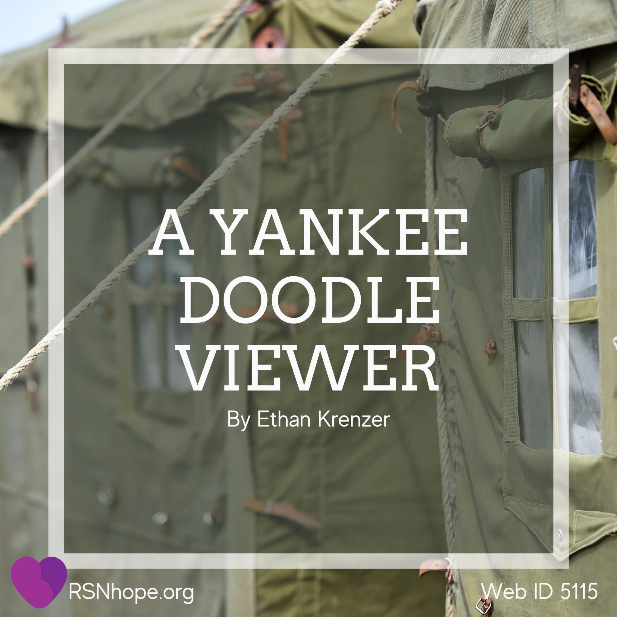 A Yankee Doodle Viewer, Honorable Mention, RSN’s 22nd Annual Essay ...