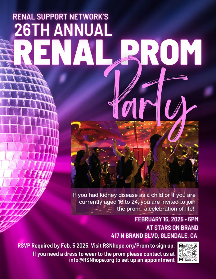 RSN's 26th Renal Prom Party for Youth & Young Adults Affected by Kidney ...